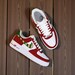 Custom AF1 Christmas Candy Shoes, Red Green Candy Stripe Sneakers, Hand ...