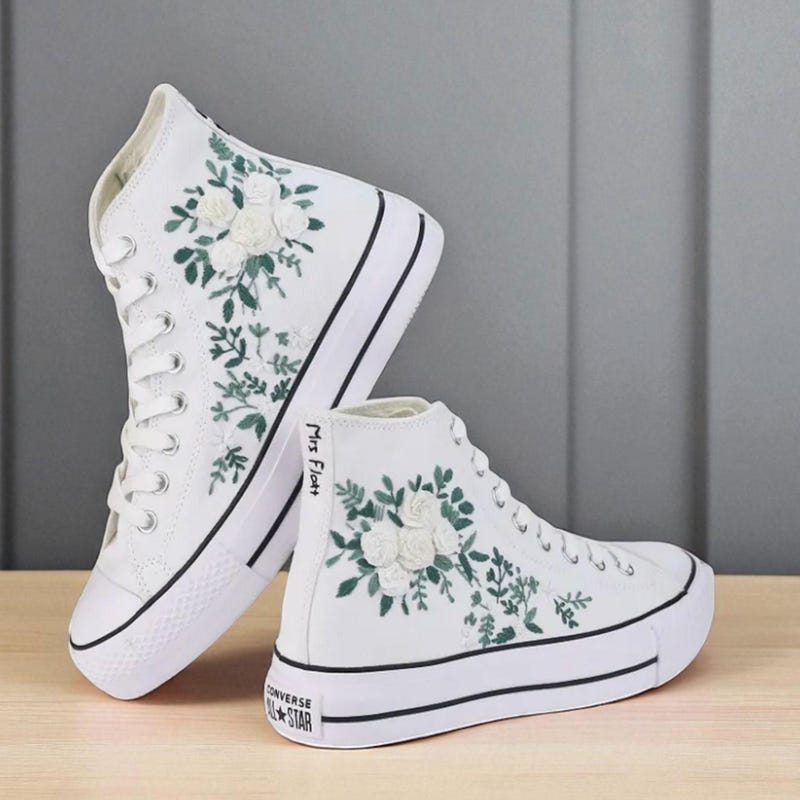 Bridal Converse - Etsy