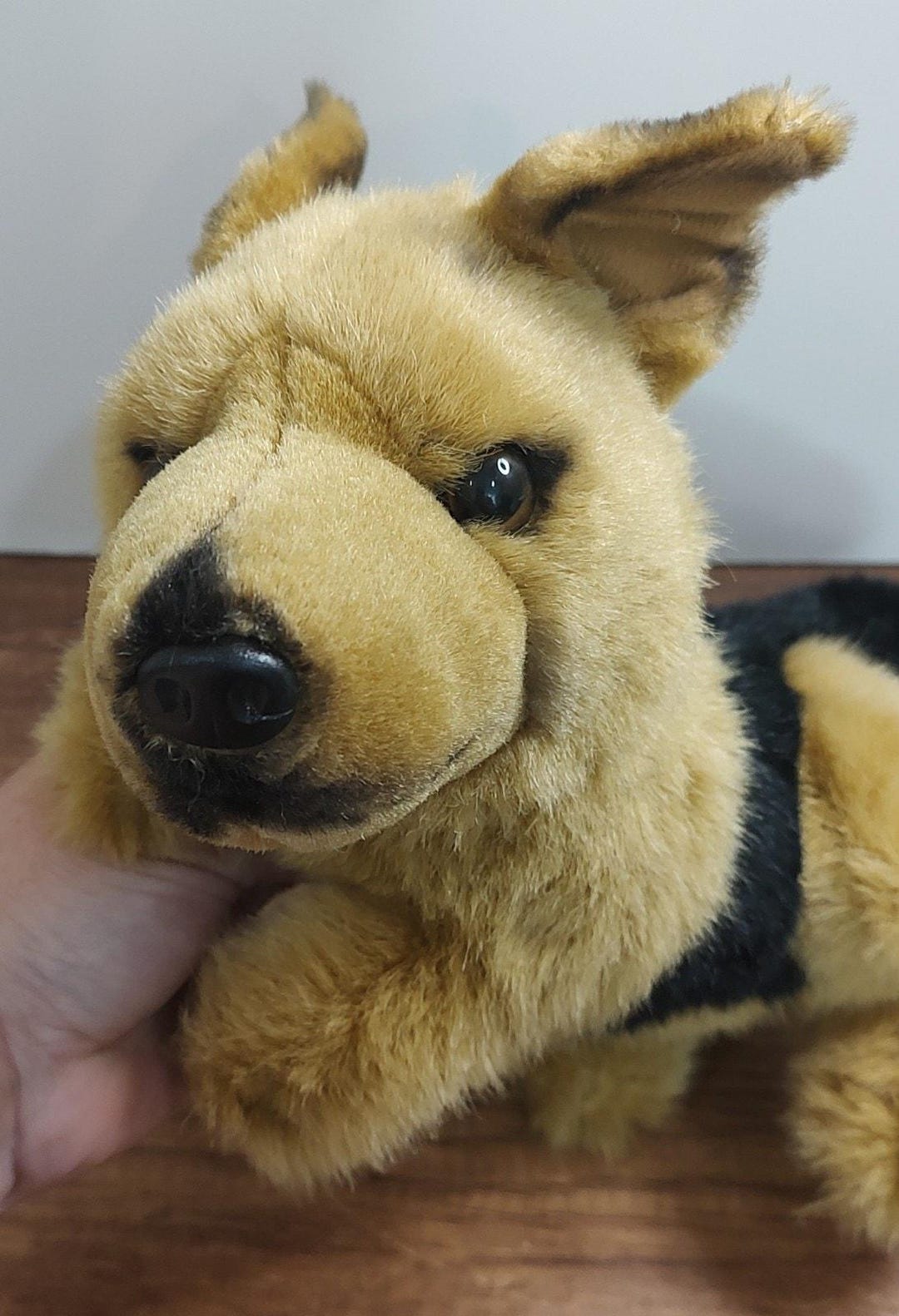 E & J PRIMA CLASSIC German Shepard 10" Plush Dog Realistic Stuffed ...