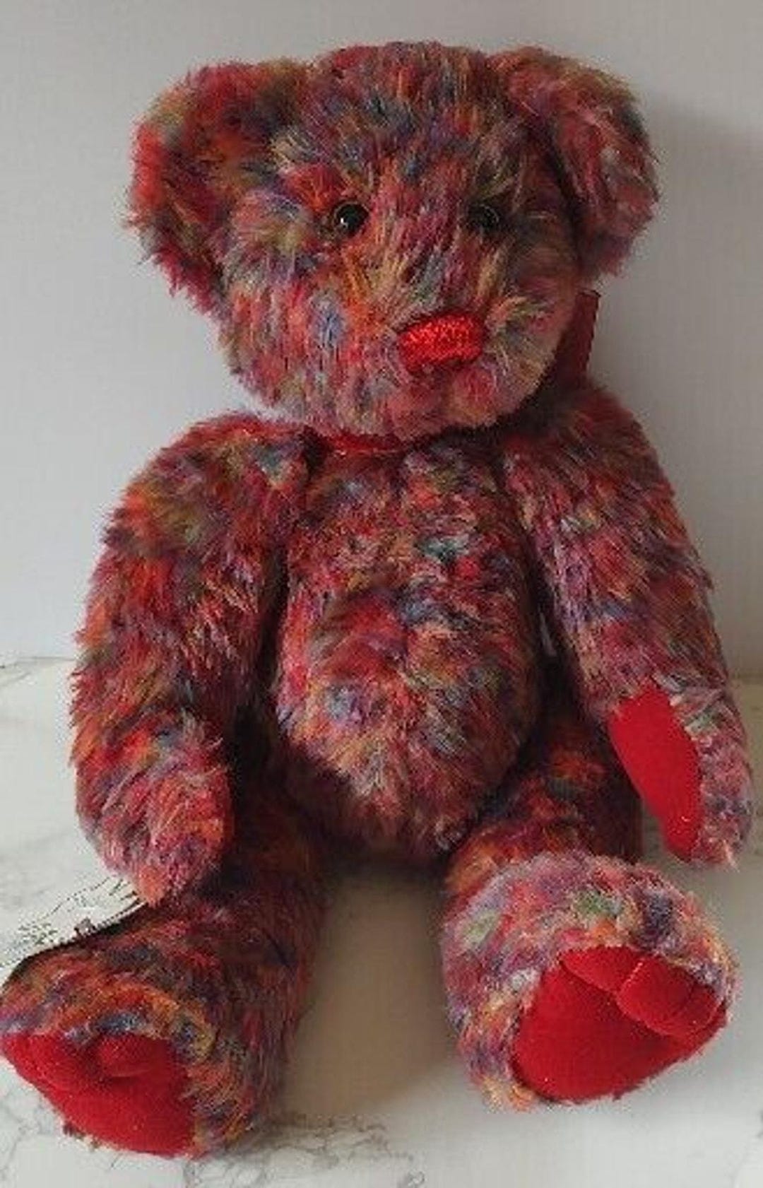 Knickerbocker the Impressionists Stuffed Red Bear Stuffed Animal Teddy ...
