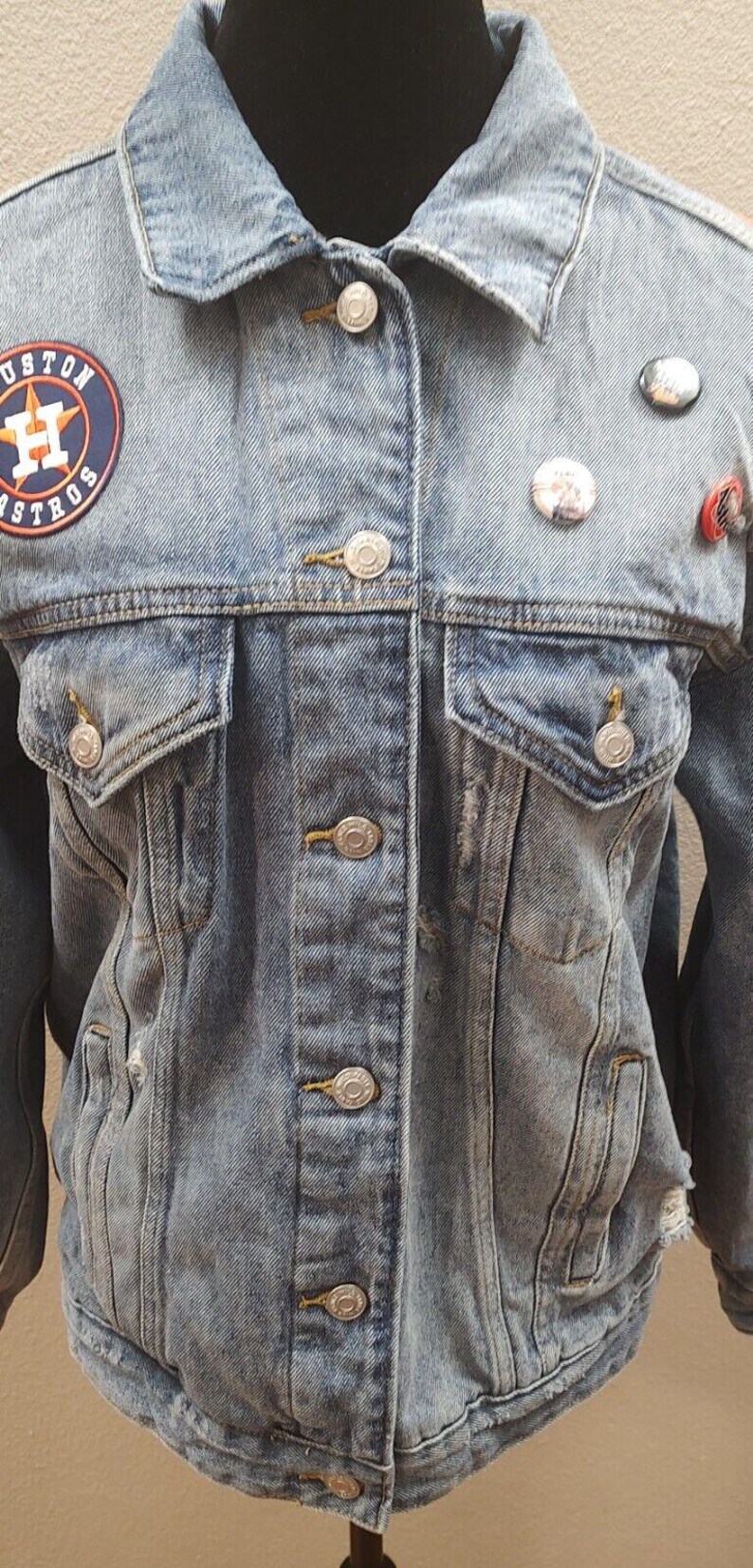 Houston Astros Custom Denim Jacket Baseball Jean Jacket MLB Original ...