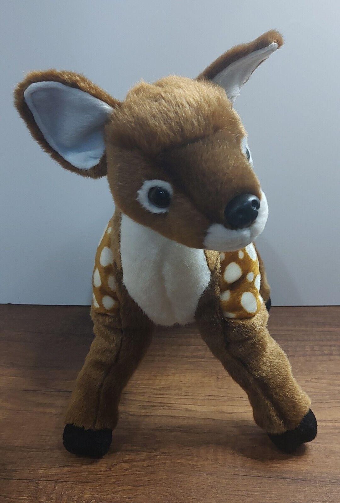 Unipak Fawn Deer Plush Stuffed Animal Toy Brown White Spots Dots ...