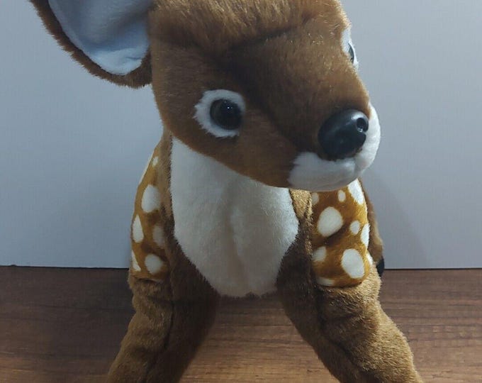 Unipak Fawn Deer Plush Stuffed Animal Toy Brown White Spots Dots ...