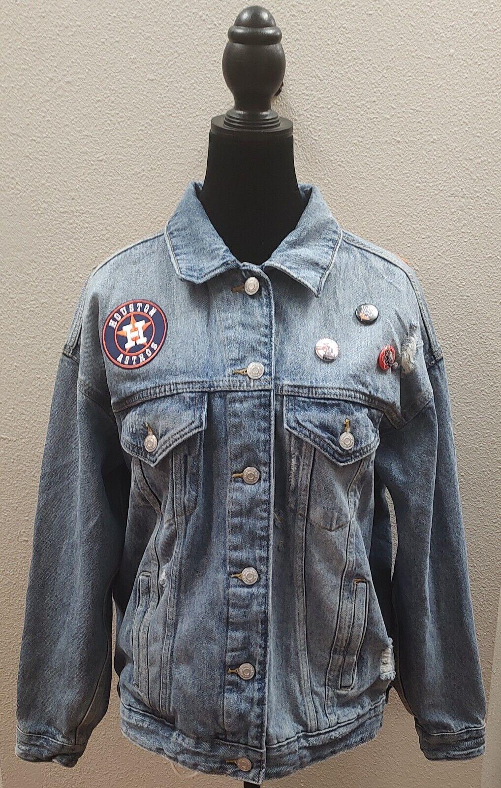 Houston Astros Custom Denim Jacket Baseball Jean Jacket MLB Original ...