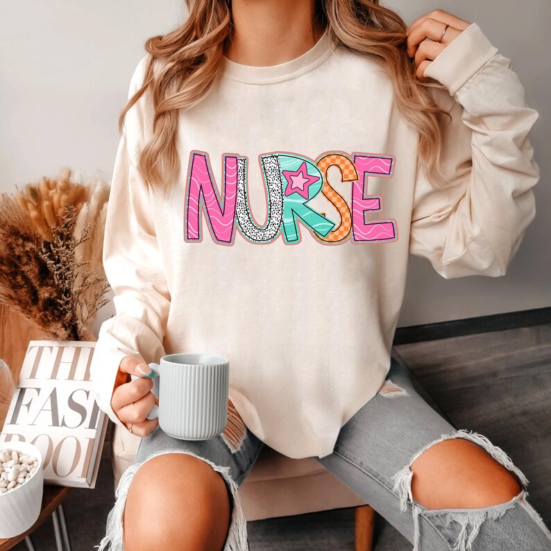 Nurse Png Digital Download, Colorful, Checkered, Zebra Print, Dalmatian ...