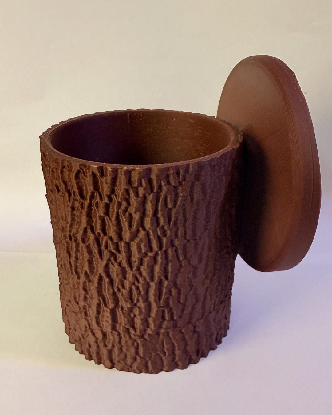 3D Printed Tree Bark Flower Pot: Modern Wall & Freestanding Planter - Etsy
