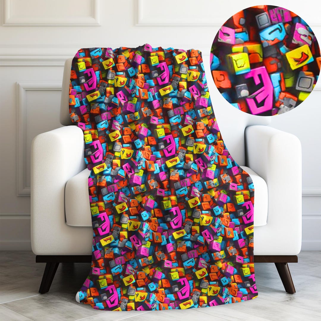 Graffiti Blocks Bold and Colorful Abstract Print With Urban Flair ...