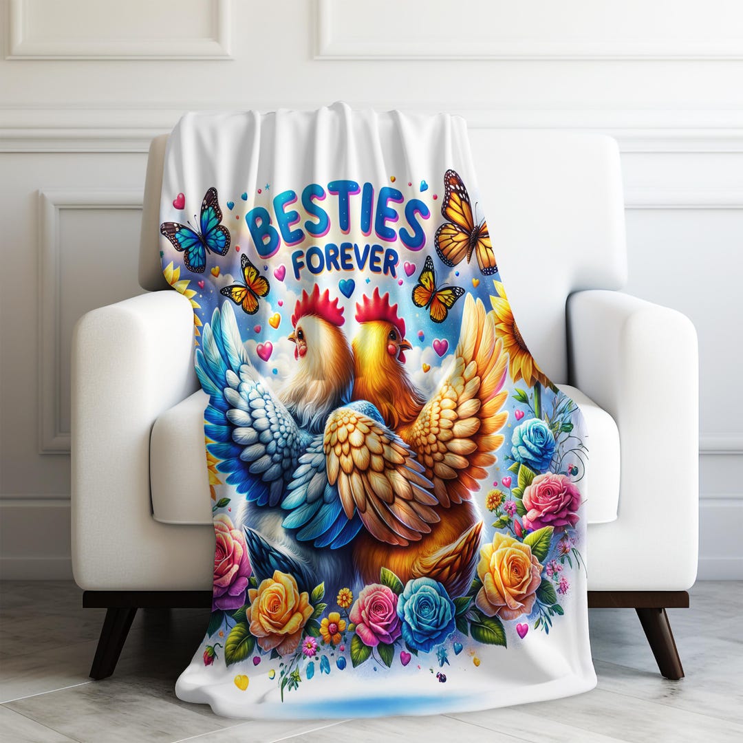 Besties Forever Chickens Best Friends Affirmation Quote, Cute Best ...