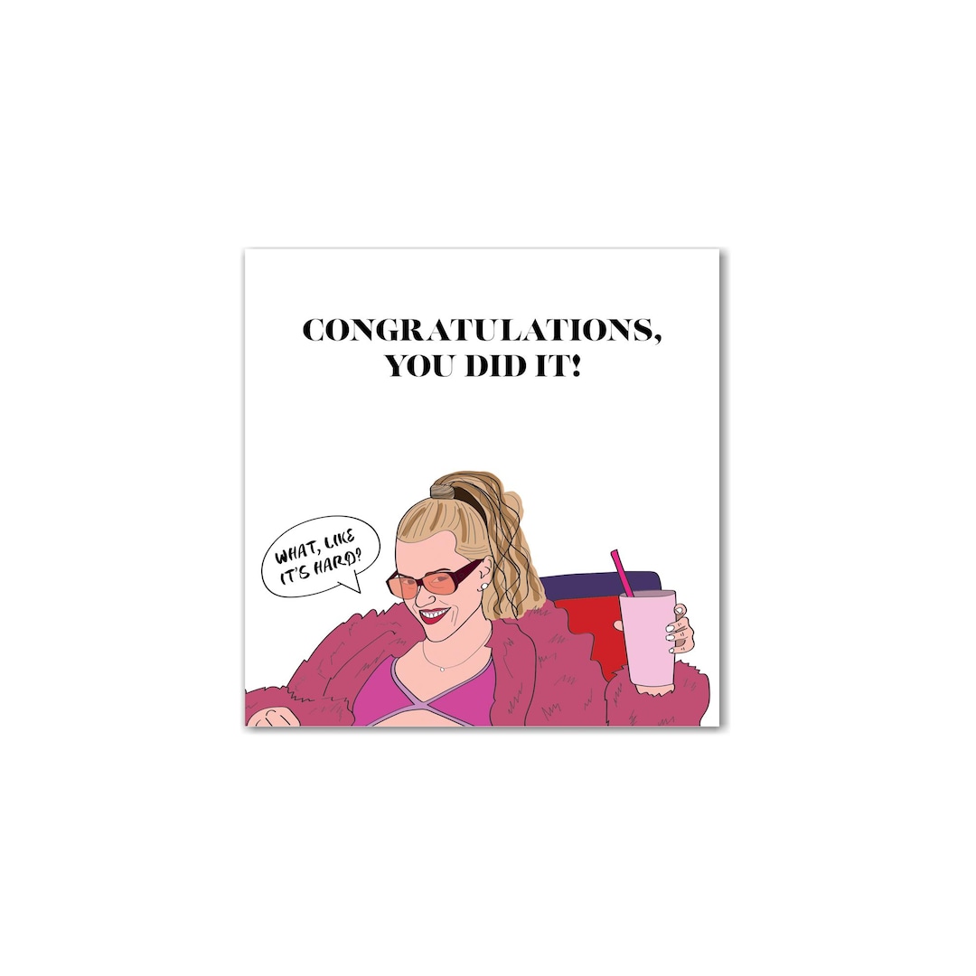 Elle Woods Congratulations Card Lawyer Graduation/new Job | Legally ...