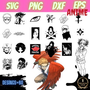 60 Svg , Anime Svg Bundle, Clipart Anime Svg, Anime, Svg Bundle ...