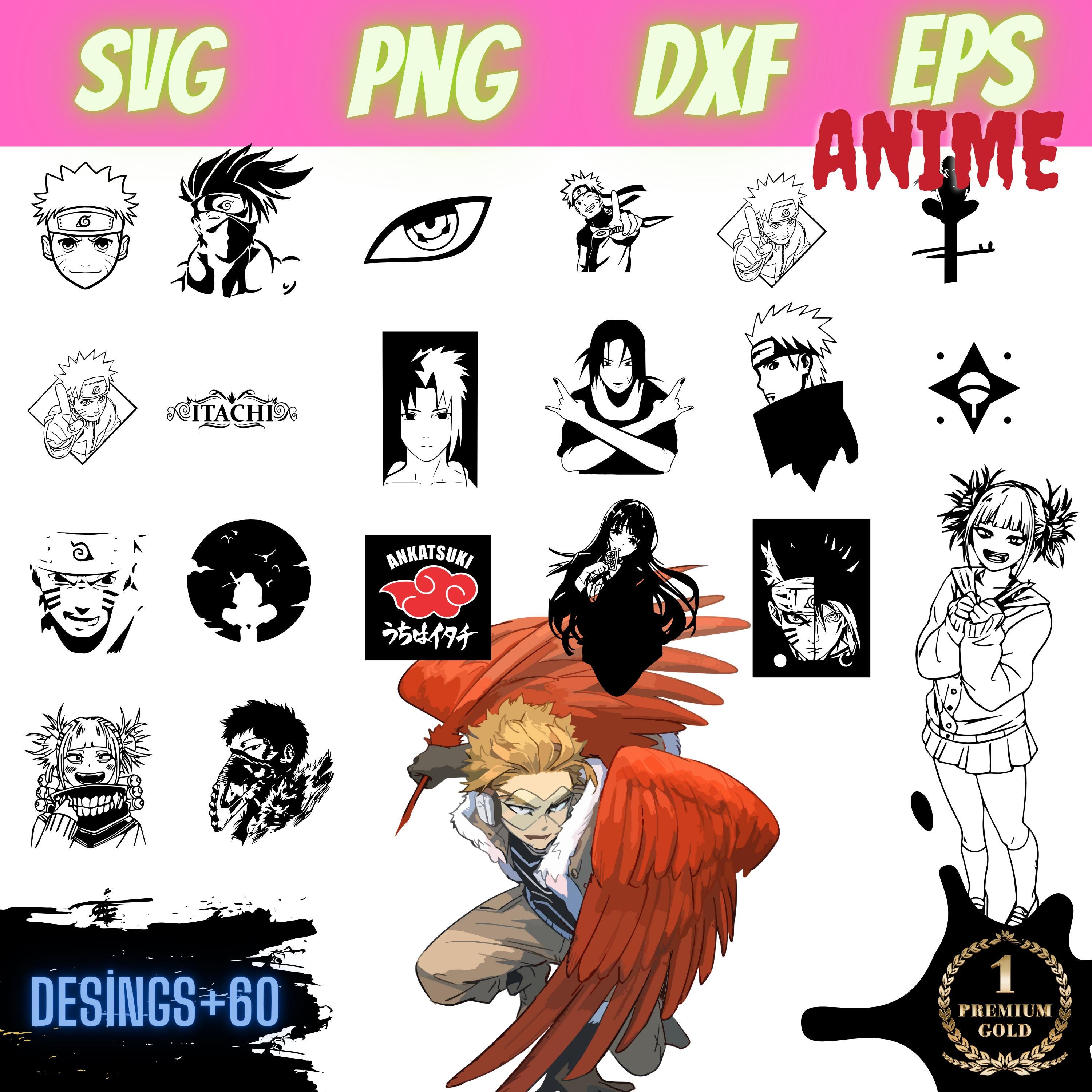60 Svg , Anime Svg Bundle, Clipart Anime Svg, Anime, Svg Bundle ...
