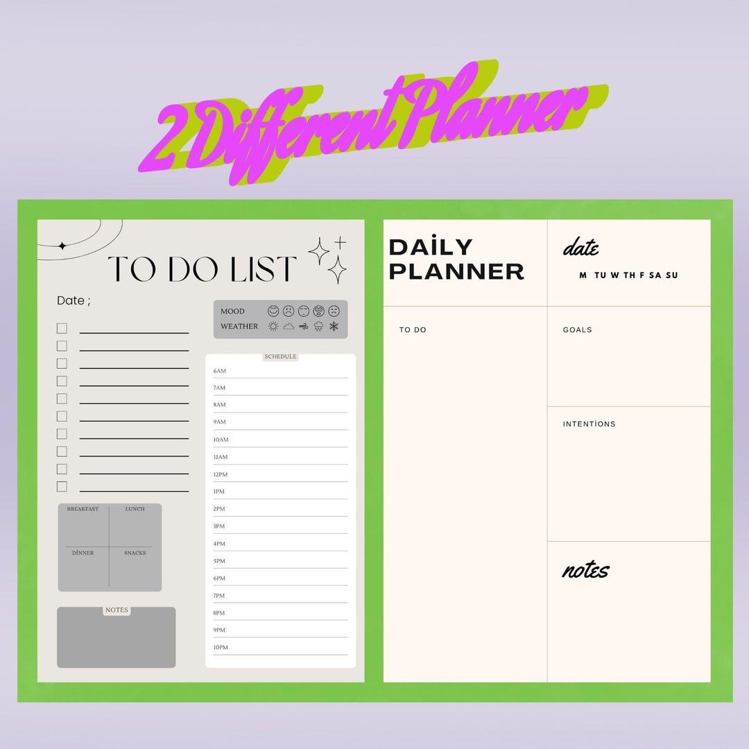 Minimalist Grey Daily Planner & To-do List: Printable A4 PDF - Etsy