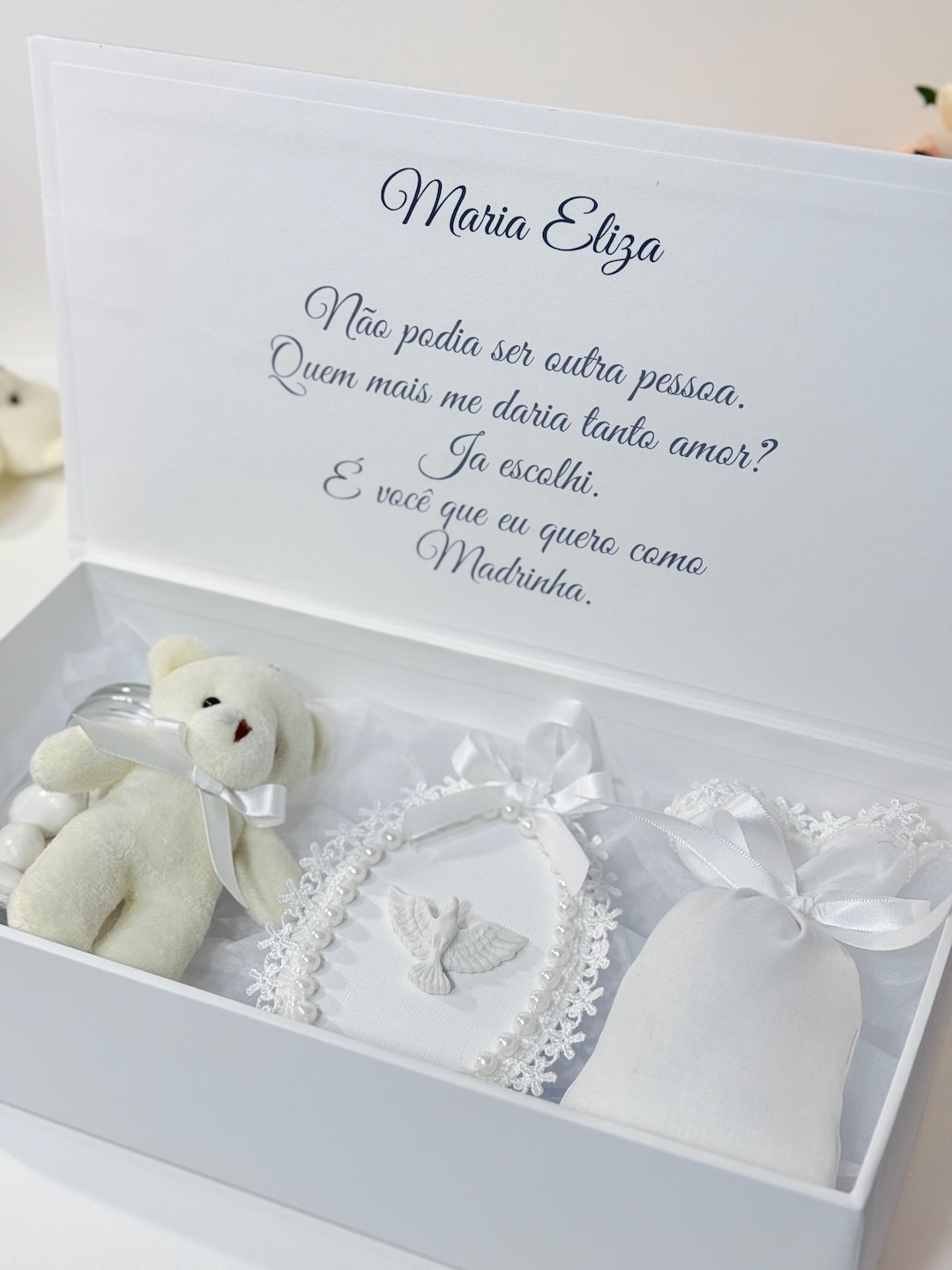 Personalized Baptism Keepsake Box: Godparent Gift Set - Etsy