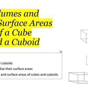 Volume and Surface Area: Cube and Cuboid worksheet & Solutions - Etsy