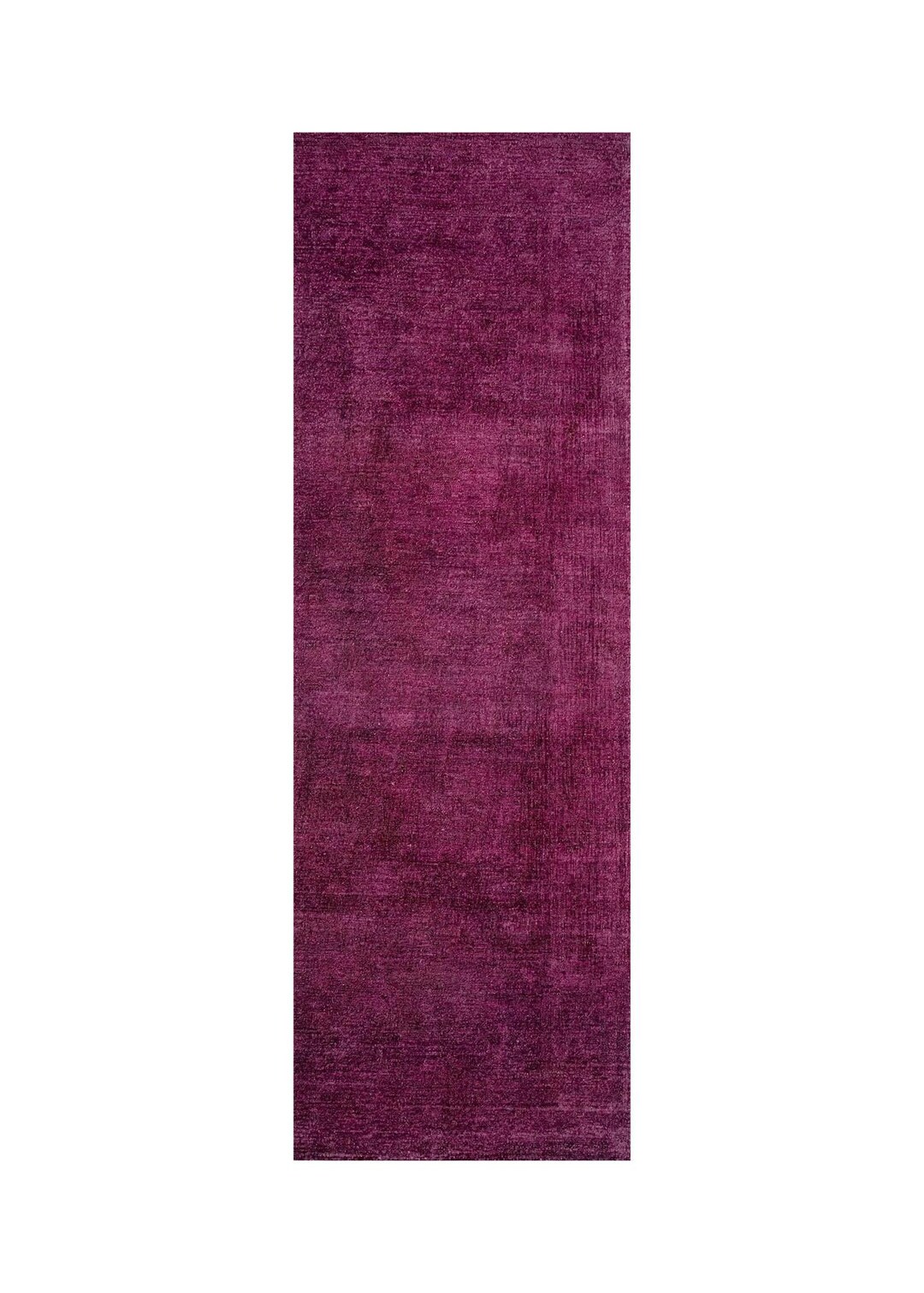 Handwoven Deep Purple Wool Rug Runner [3'x9'] - Etsy