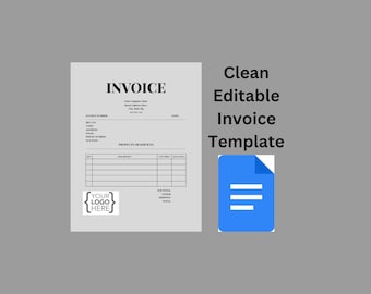Editable Google Doc Invoice Template - Google Doc- Editable Invoice ...