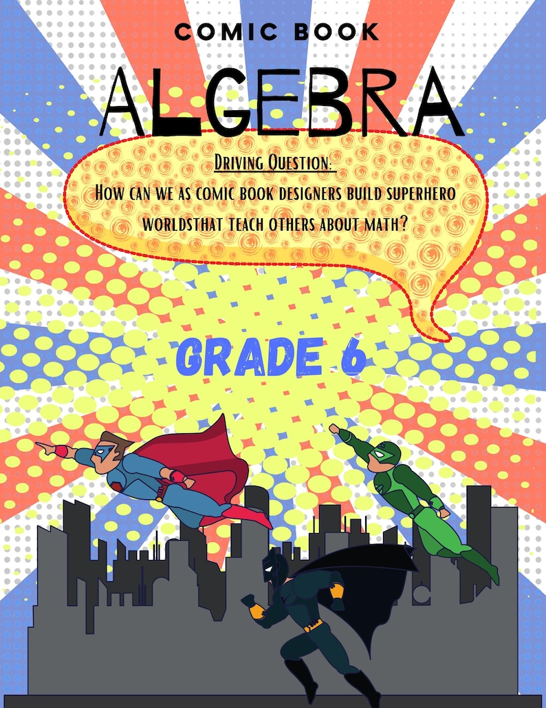 6th Grade Math Comic Book Assessment - Etsy
