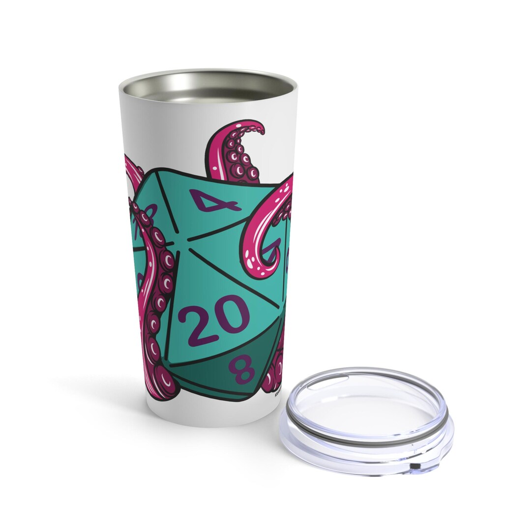 Kraken Bay Games, D20 Tentacles, Tabletop Roleplaying, Tumbler 20oz - Etsy
