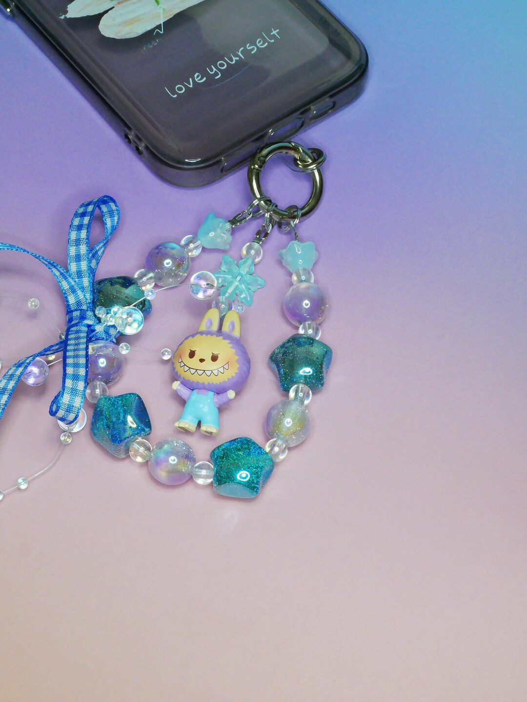 Labubu Hug Phone/bag Charm/keychain - Etsy