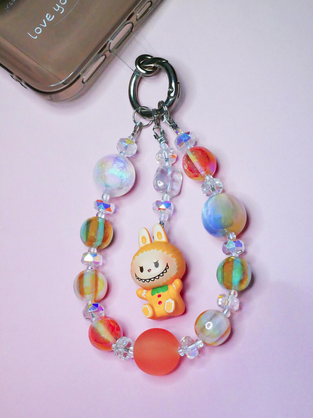Labubu Ginger Man Phone/bag Charm/keychain - Etsy