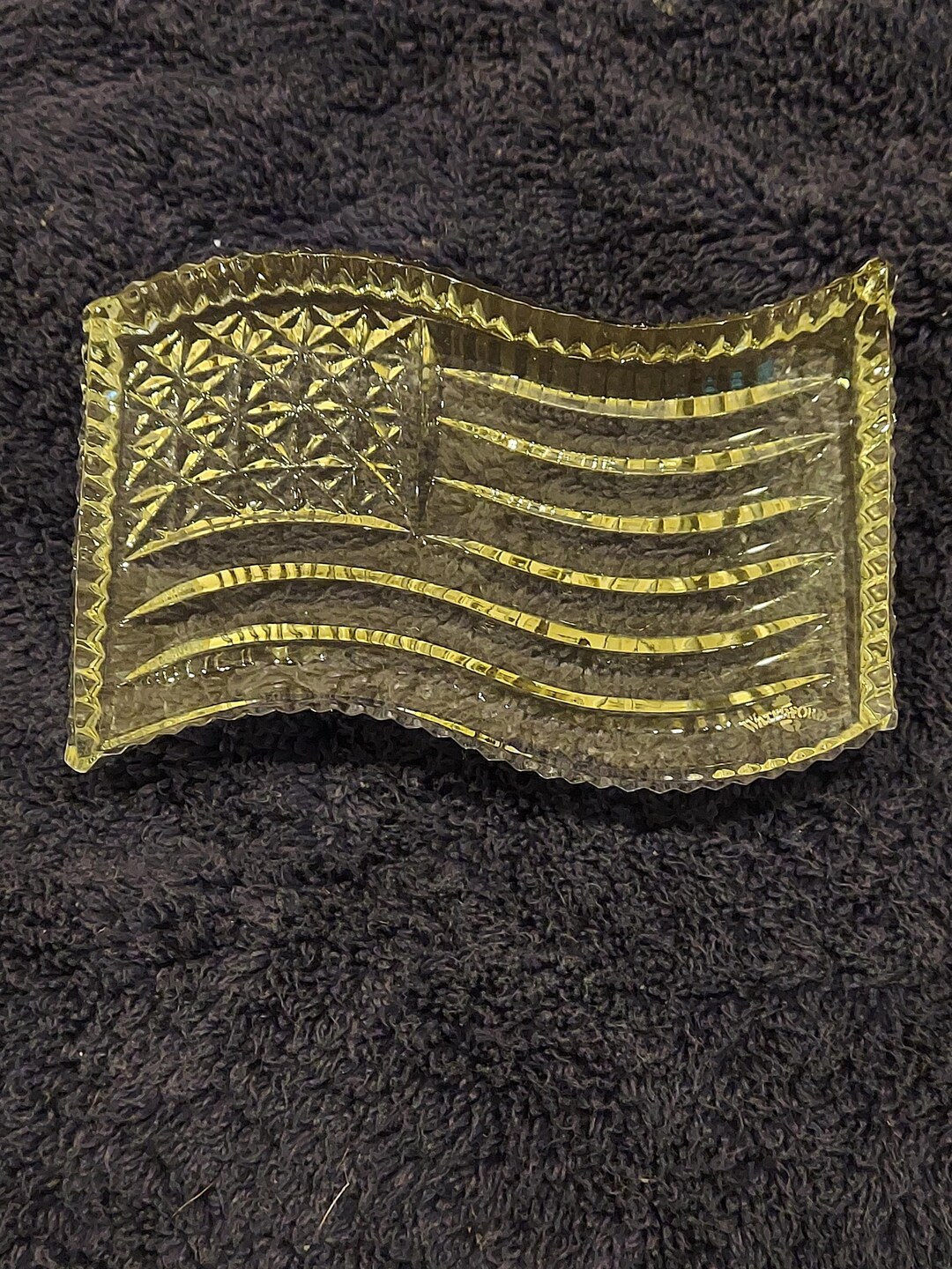 Waterford American Flag Paperweight. - Etsy