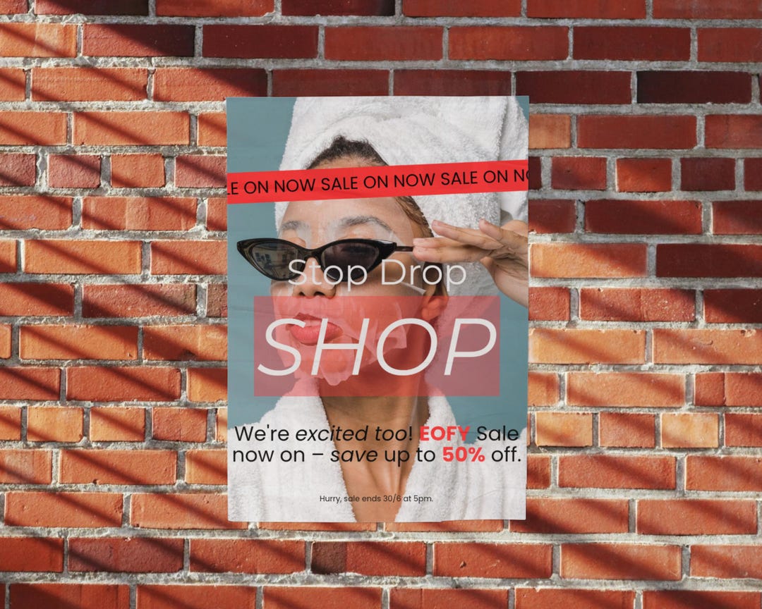 EOFY Social Media Template | Drag & Drop Canva Design for Quick Sales ...