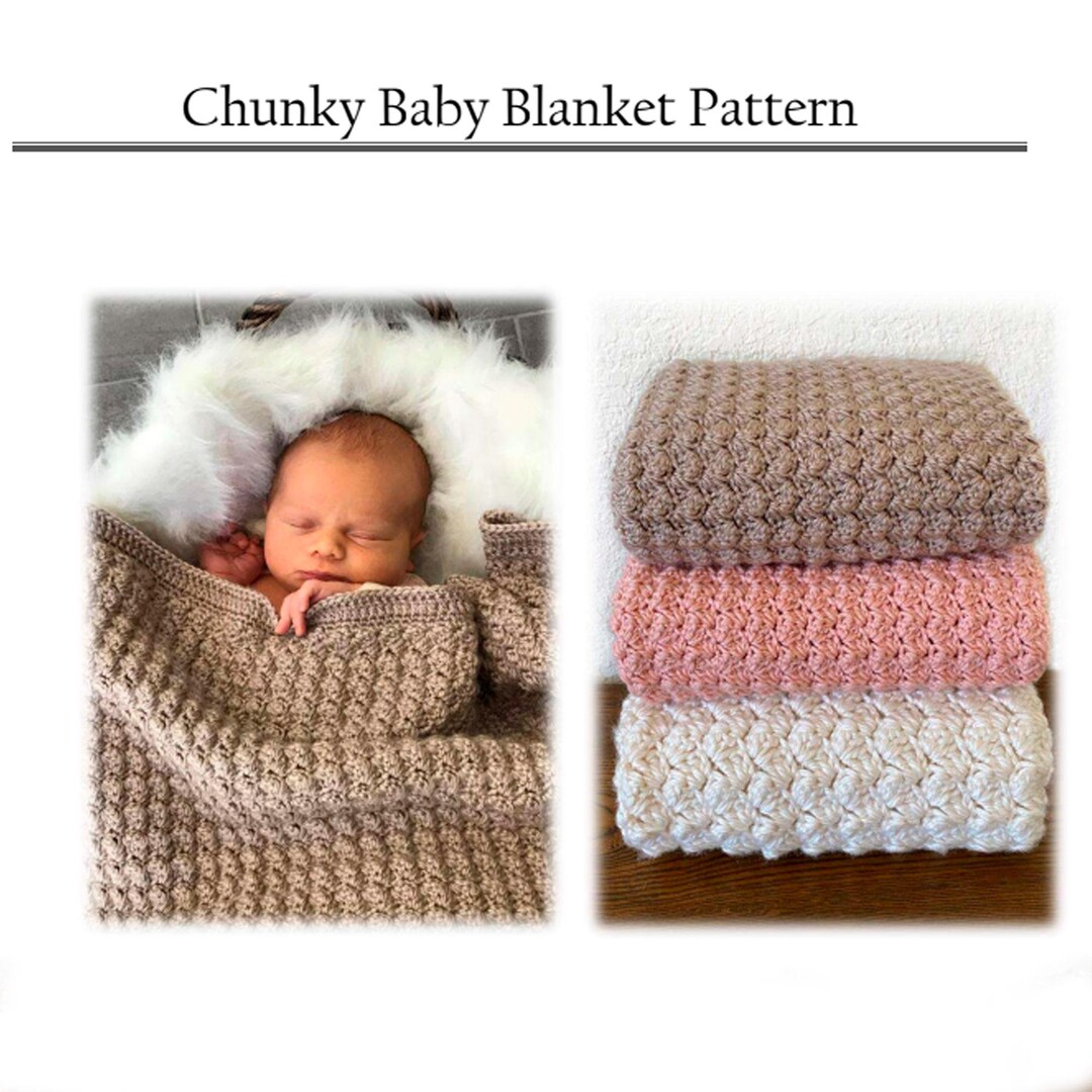 Chunky Baby Blanket Crochet Pattern, Amigurumi Crochet Pattern, Chunky ...