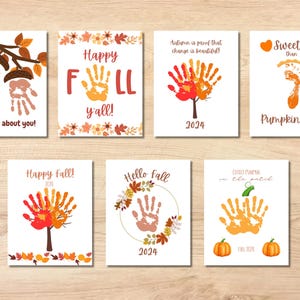 Printable Thanksgiving Handprint Craft, Fall Activities for Daycare ...