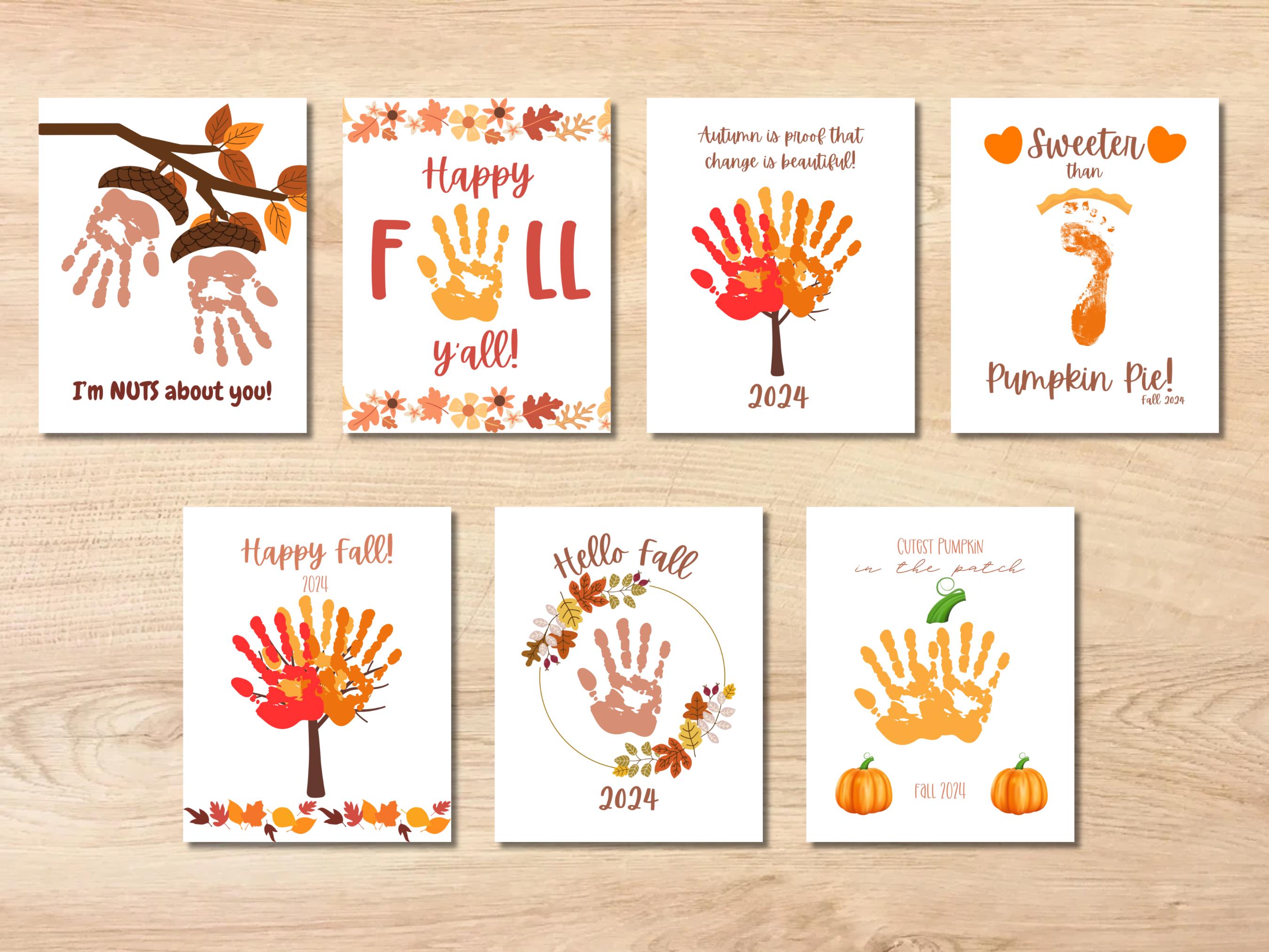 Printable Thanksgiving Handprint Craft, Fall Activities for Daycare ...