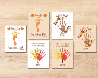 Printable Thanksgiving Handprint Craft, Fall Activities for Daycare ...
