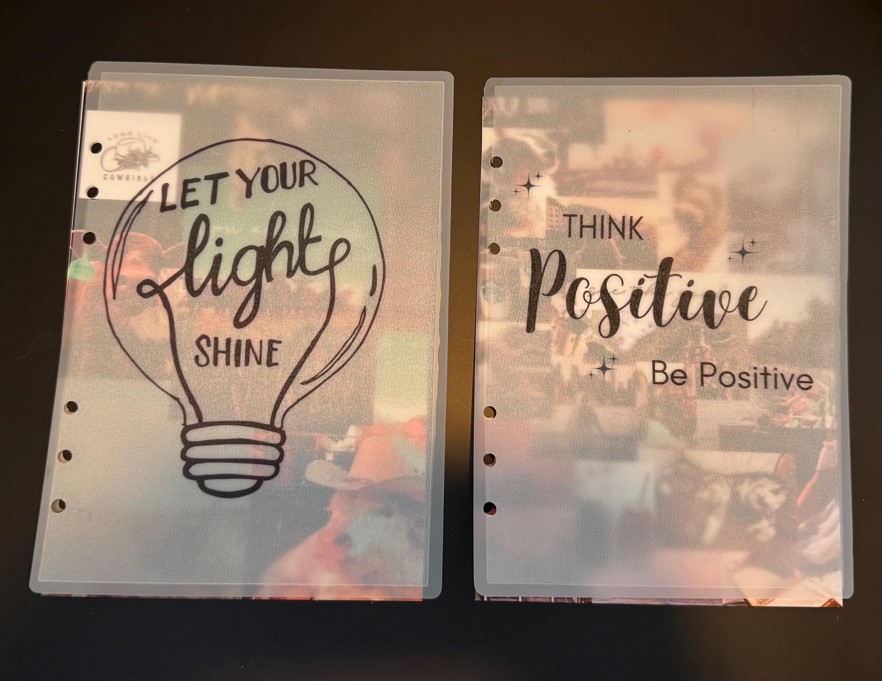 A5 Motivational Dashboard, A5 Velum Dashboards - Etsy