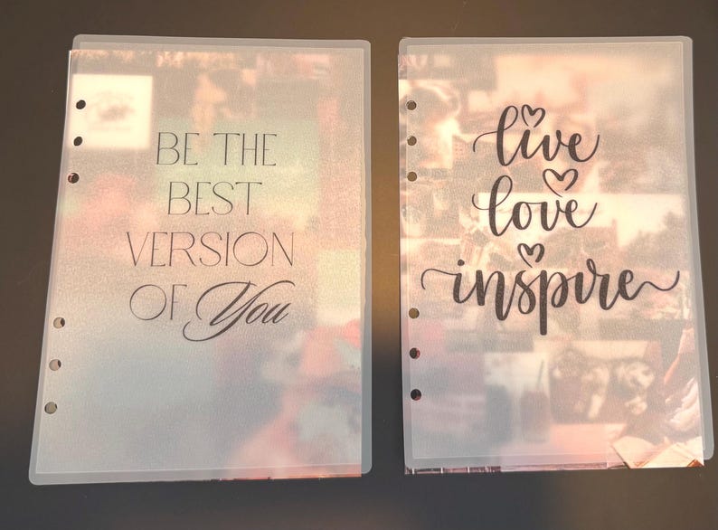 A5 Motivational Dashboard, A5 Velum Dashboards - Etsy