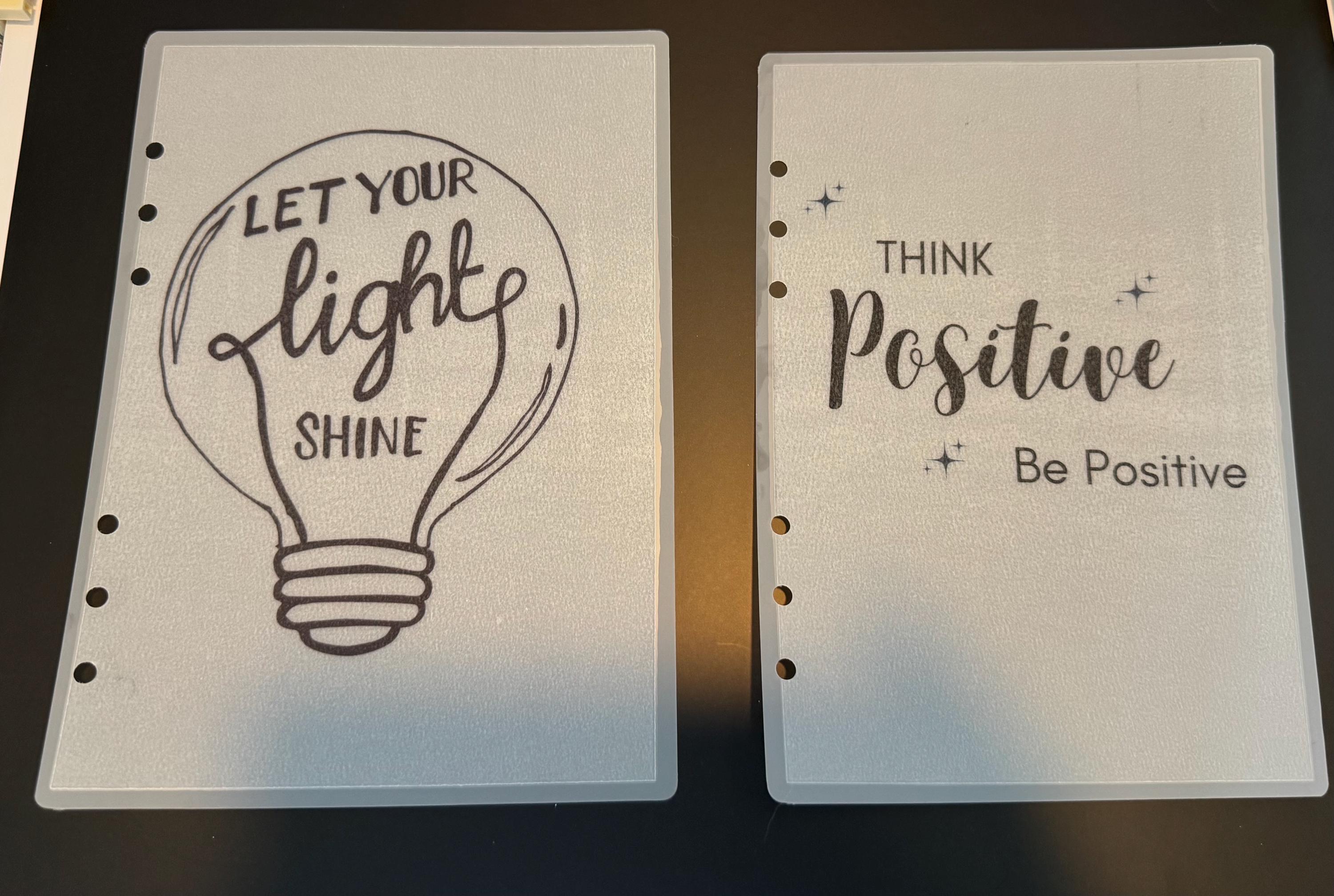 A5 Motivational Dashboard, A5 Velum Dashboards - Etsy