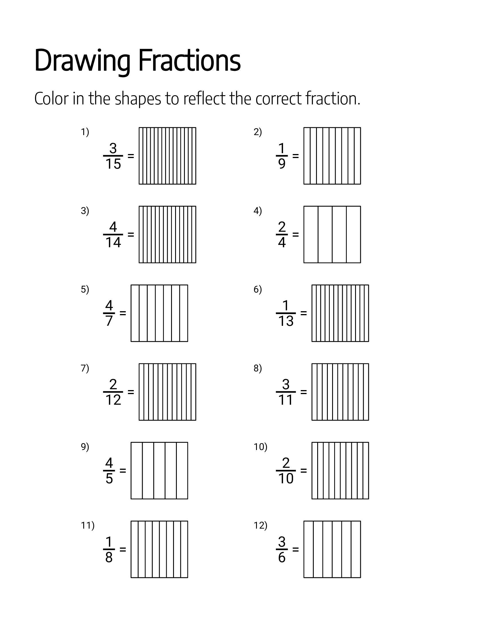 Comprehensive Fractions Workbook: 100 Math Exercises for Students ...