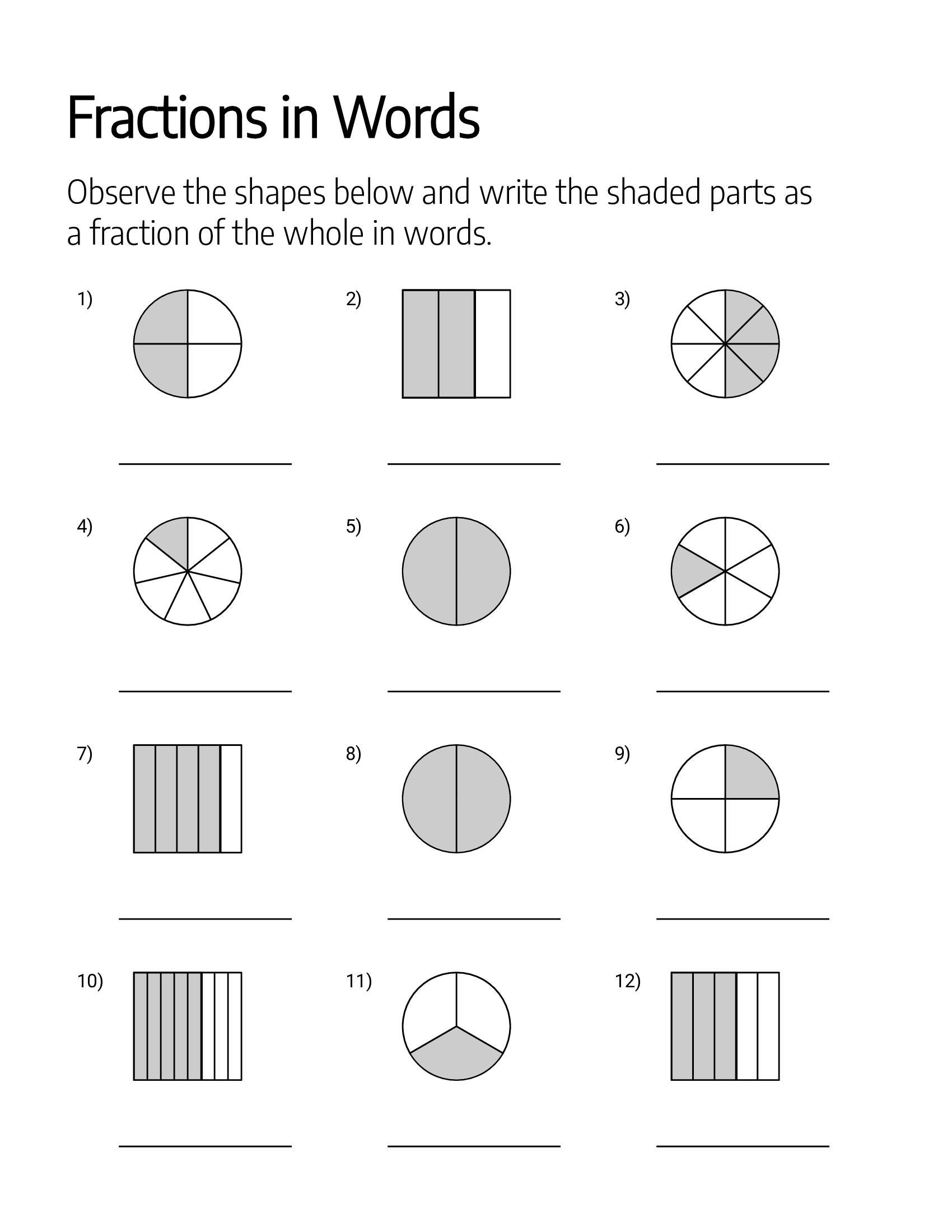 Comprehensive Fractions Workbook: 100 Math Exercises for Students ...