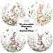 Watercolor Bunny PNG Clipart Cute Easter Bunnies Whimsy Easter Clipart ...