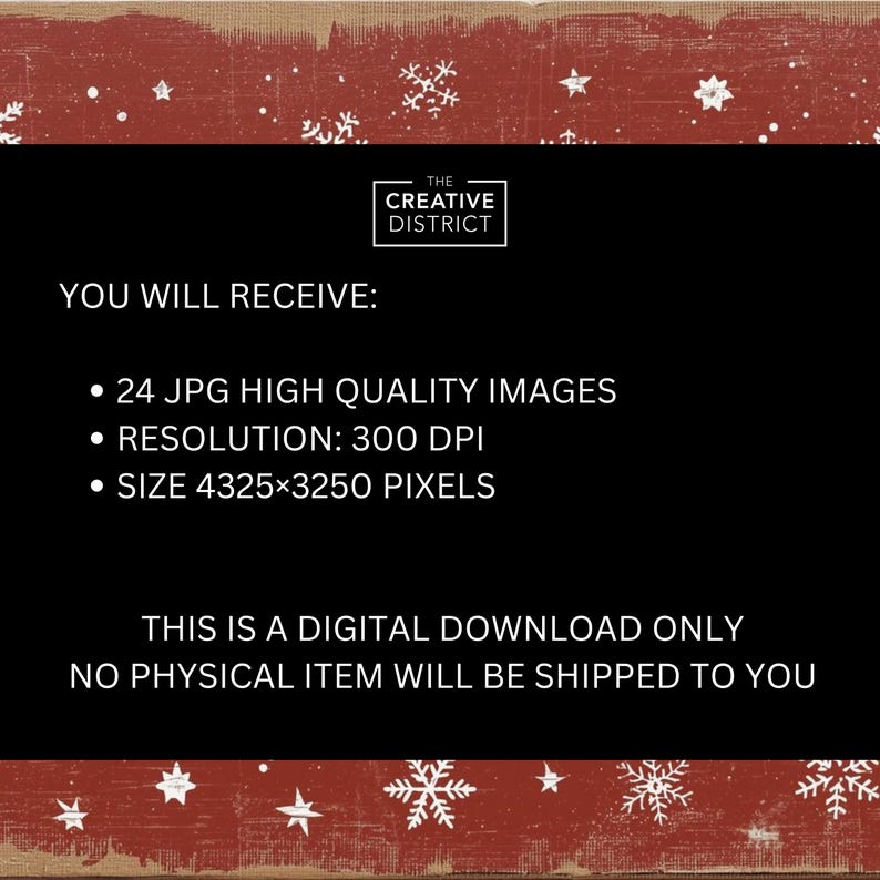 Rustic Farmhouse Christmas Prints – 24 Vintage Holiday Wood Background ...