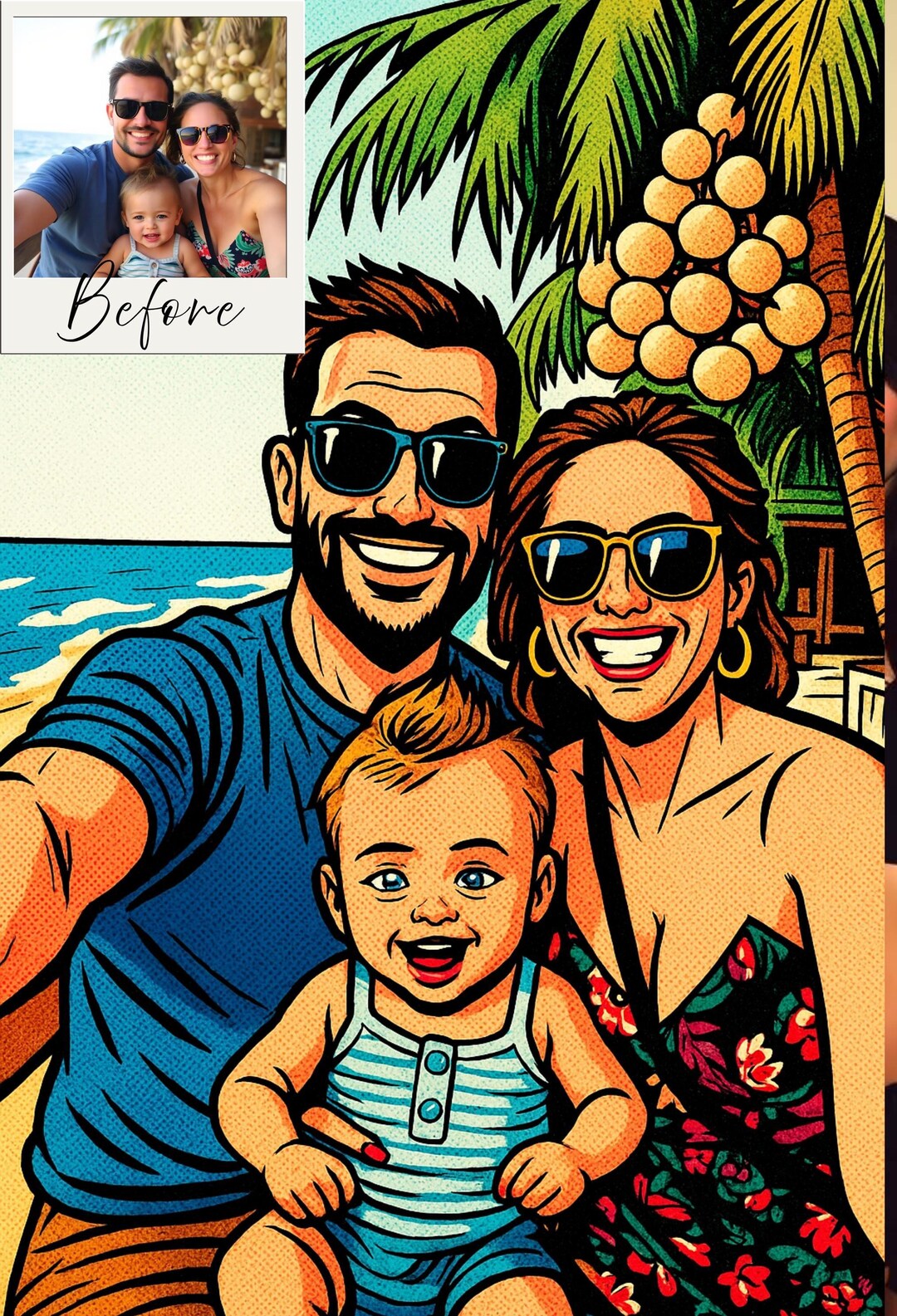 Custom Comic Book Portrait: Pop Art Style Digital Drawing (digital ...