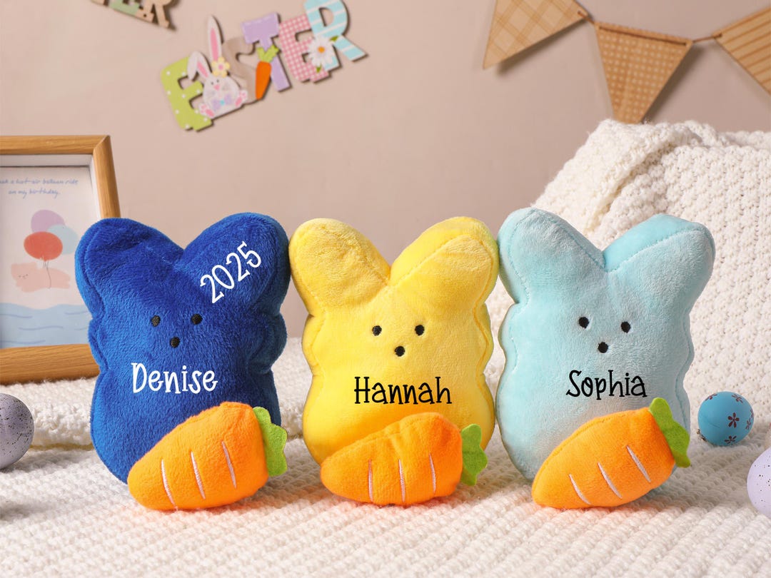 Easter Peeps Bunny With Name,personalized Peeps Bunnies,easter Gift ...