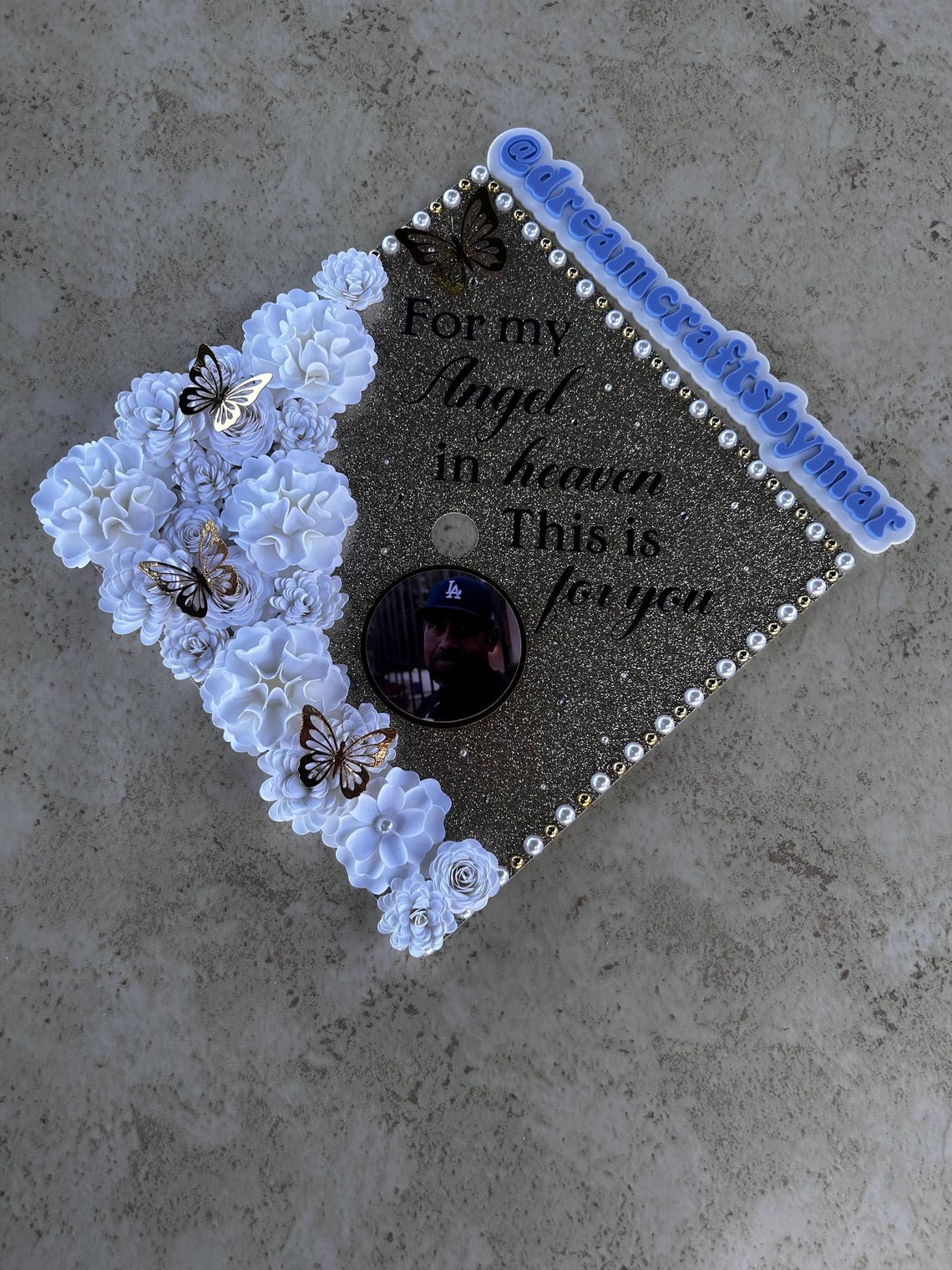 Memorial Graduation Cap Decoration Ideas Photo Frame Graduate Gift ...
