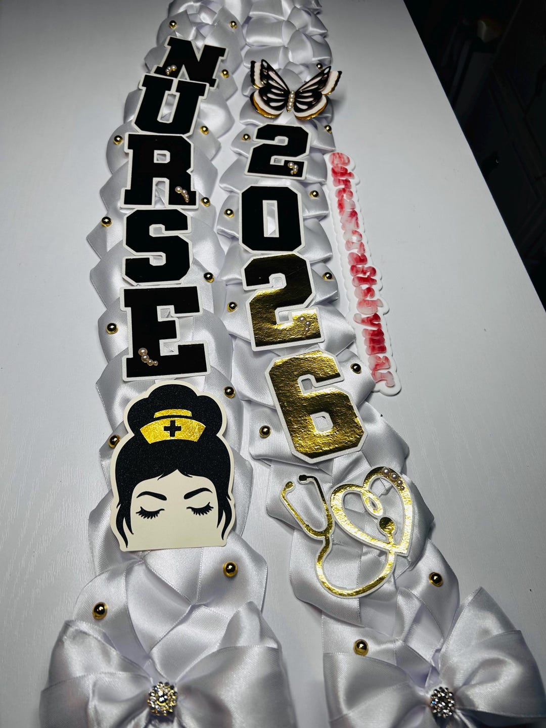 Nurse Graduation Lei Promotion Gift Lei Senior Night Gift Lei Braided ...