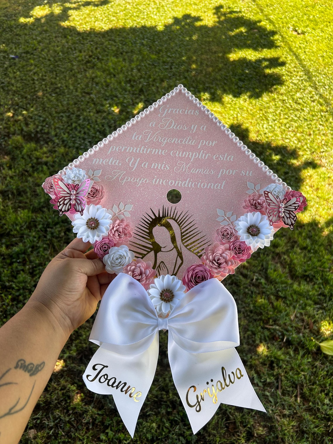 Graduation Cap Topper Virgin Mary Graduation Cap Topper Religious ...