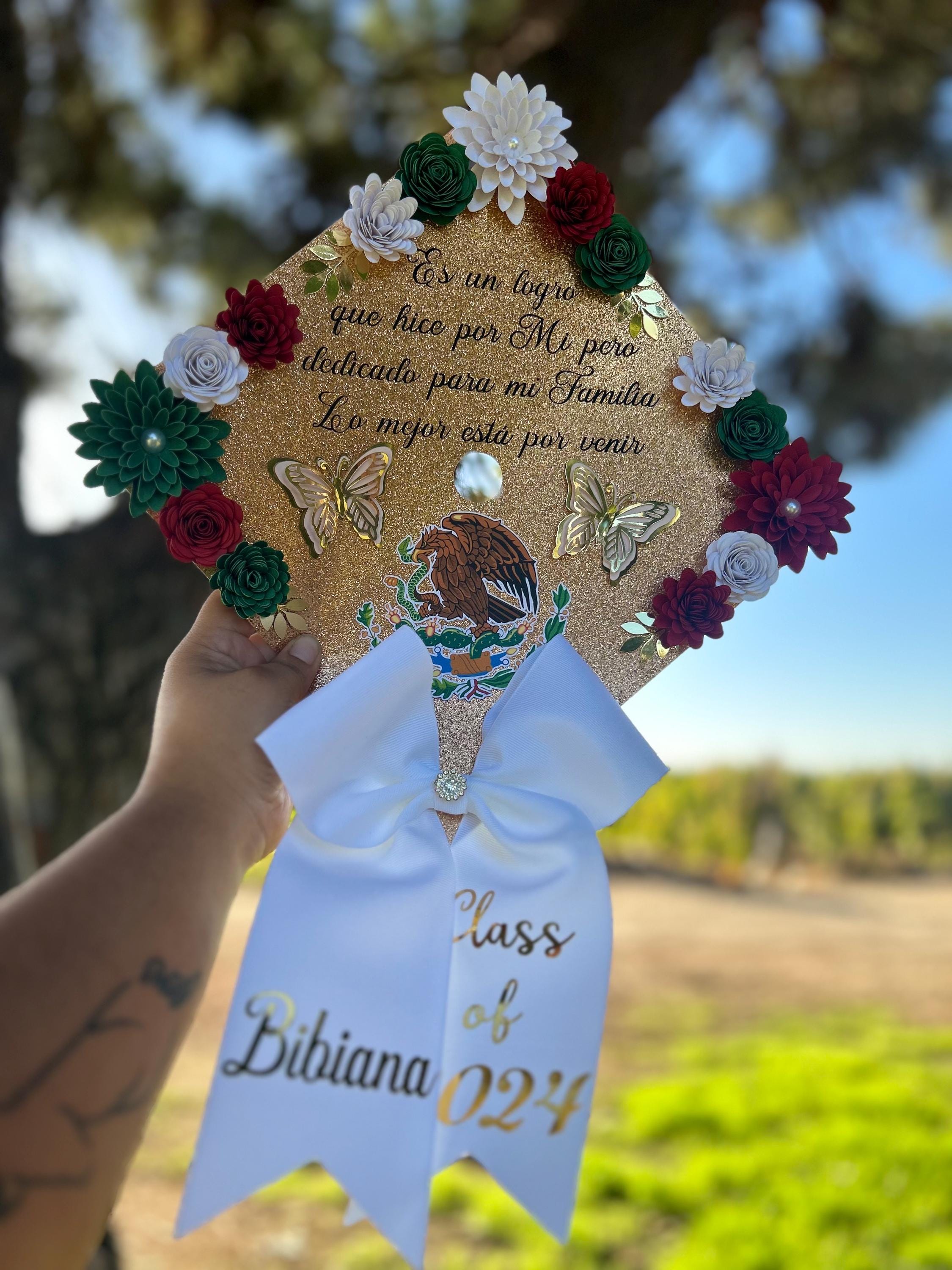 Graduation Cap Topper Custom With Bow Country Graduation Cap Topper ...