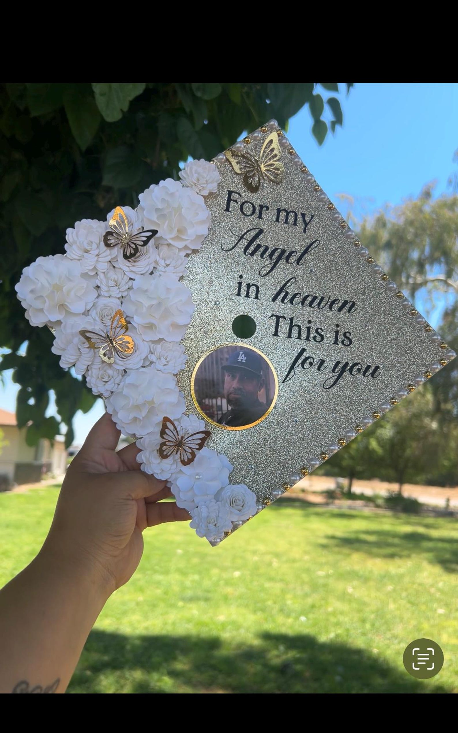 Memorial Graduation Cap Decoration Ideas Photo Frame Graduate Gift ...