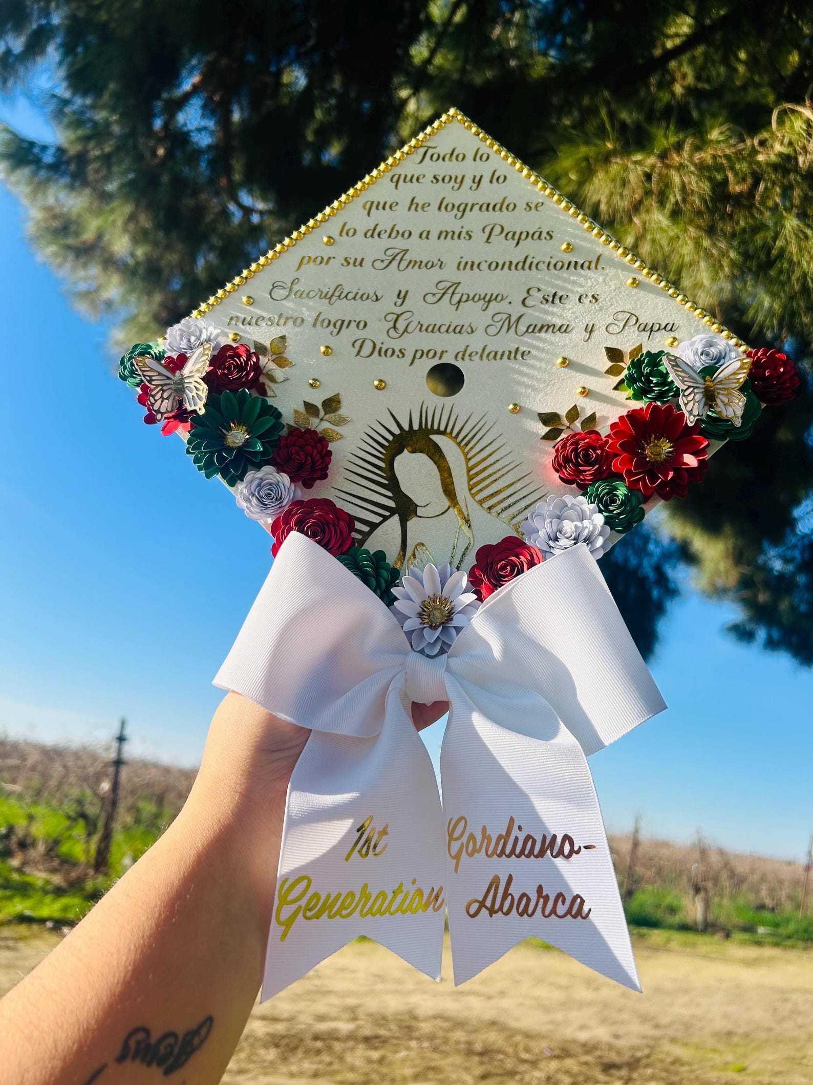 Graduation Cap Topper Virgin Mary Graduation Cap Topper Religious ...