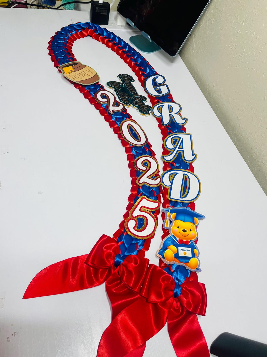 Double Braided Graduation Leis, Girl Graduation Leis, Personalized ...