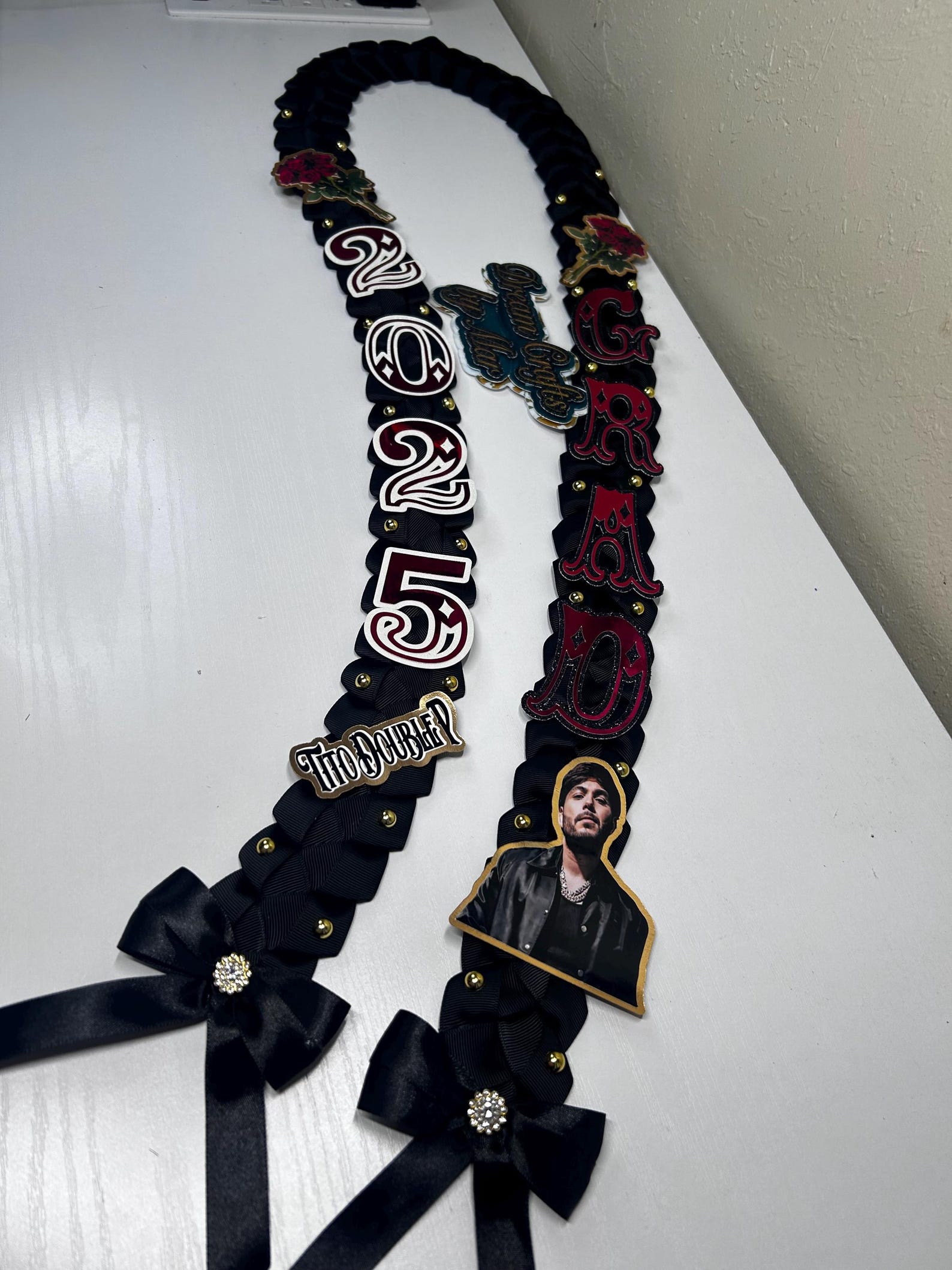 Boy Graduation Leis, Two Color Graduation Leis, Personalized Graduation ...