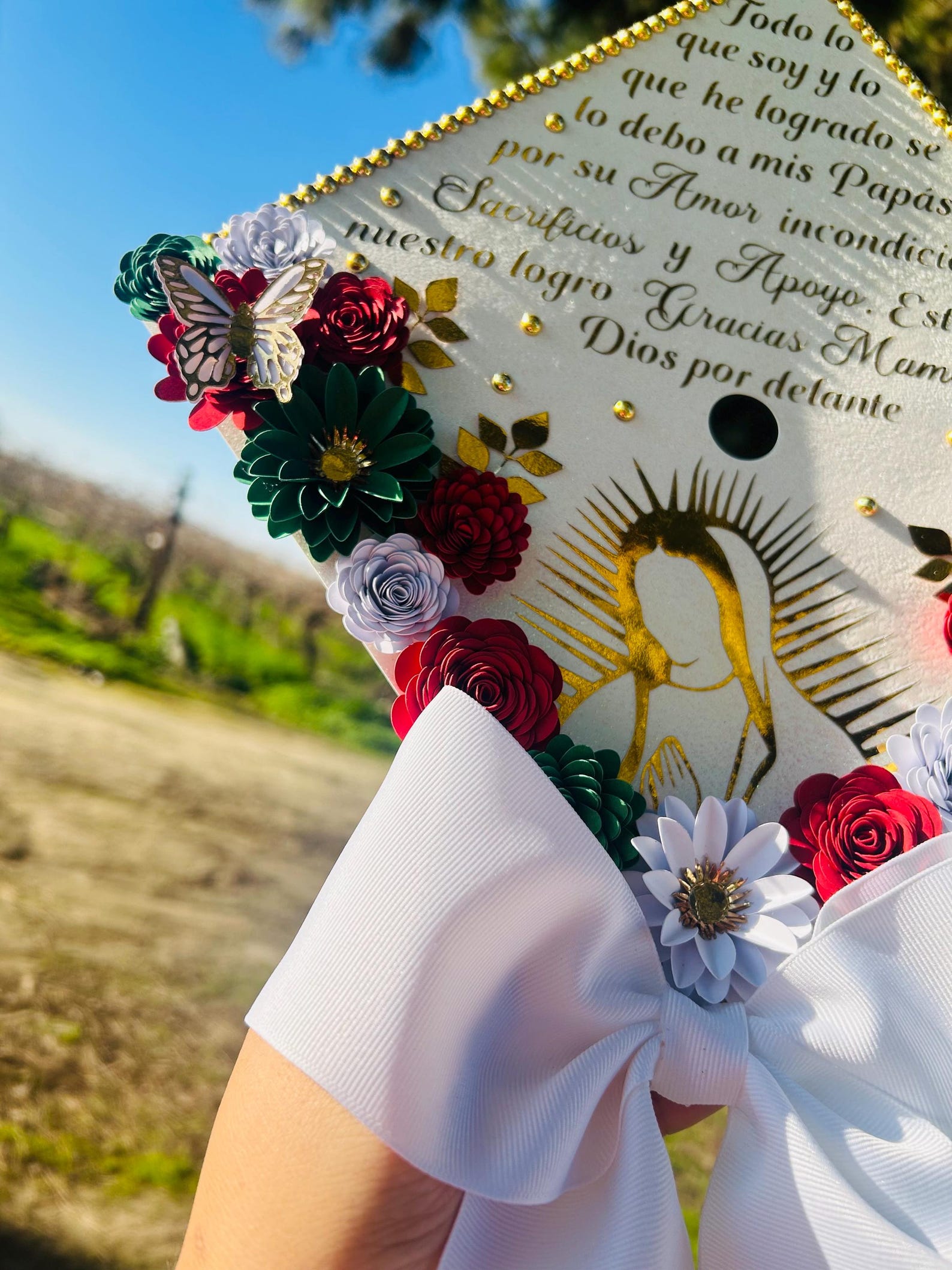 Graduation Cap Topper Virgin Mary Graduation Cap Topper Religious ...