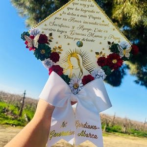 Graduation Cap Topper Virgin Mary Graduation Cap Topper Religious ...