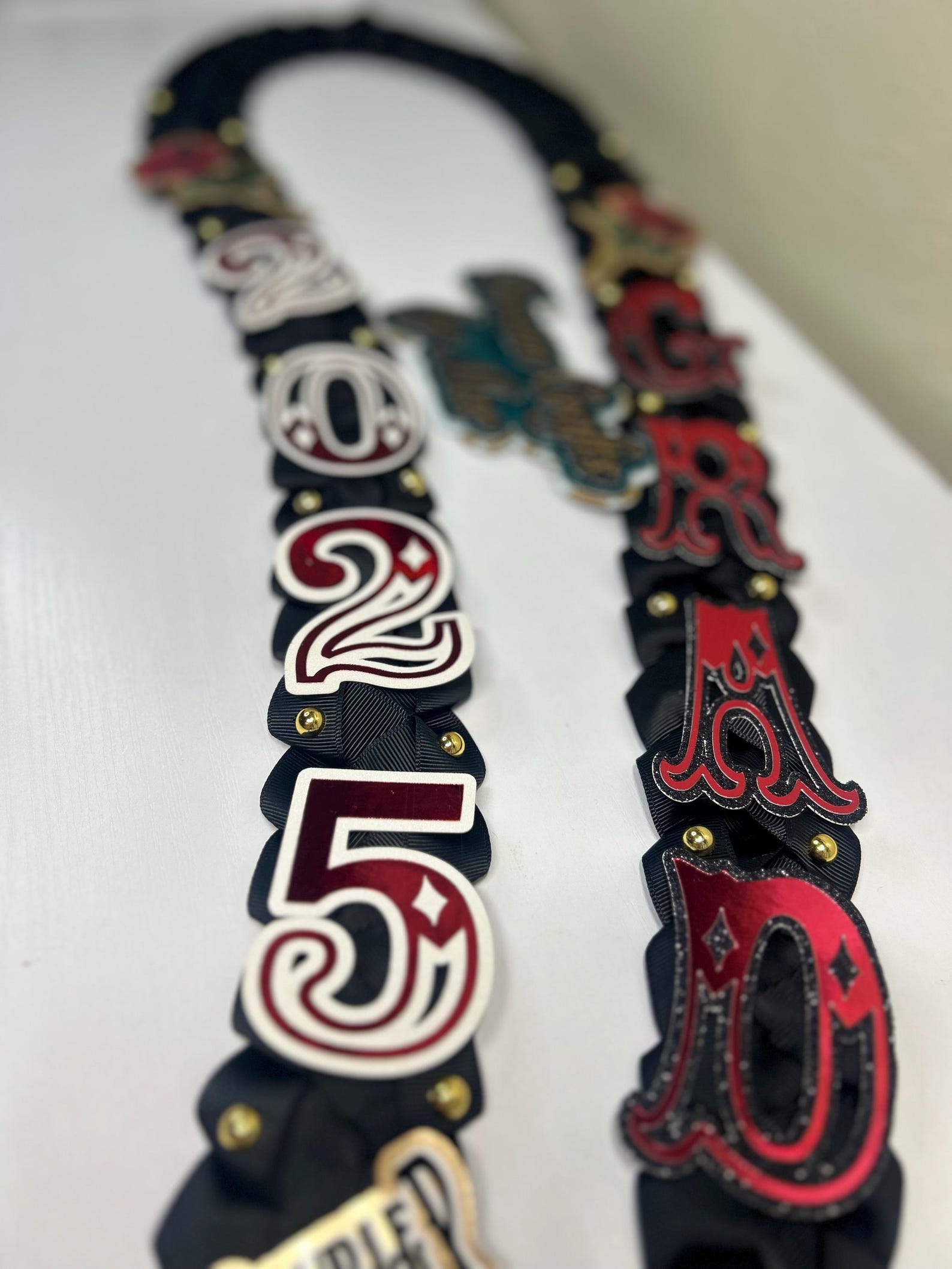 Boy Graduation Leis, Two Color Graduation Leis, Personalized Graduation ...